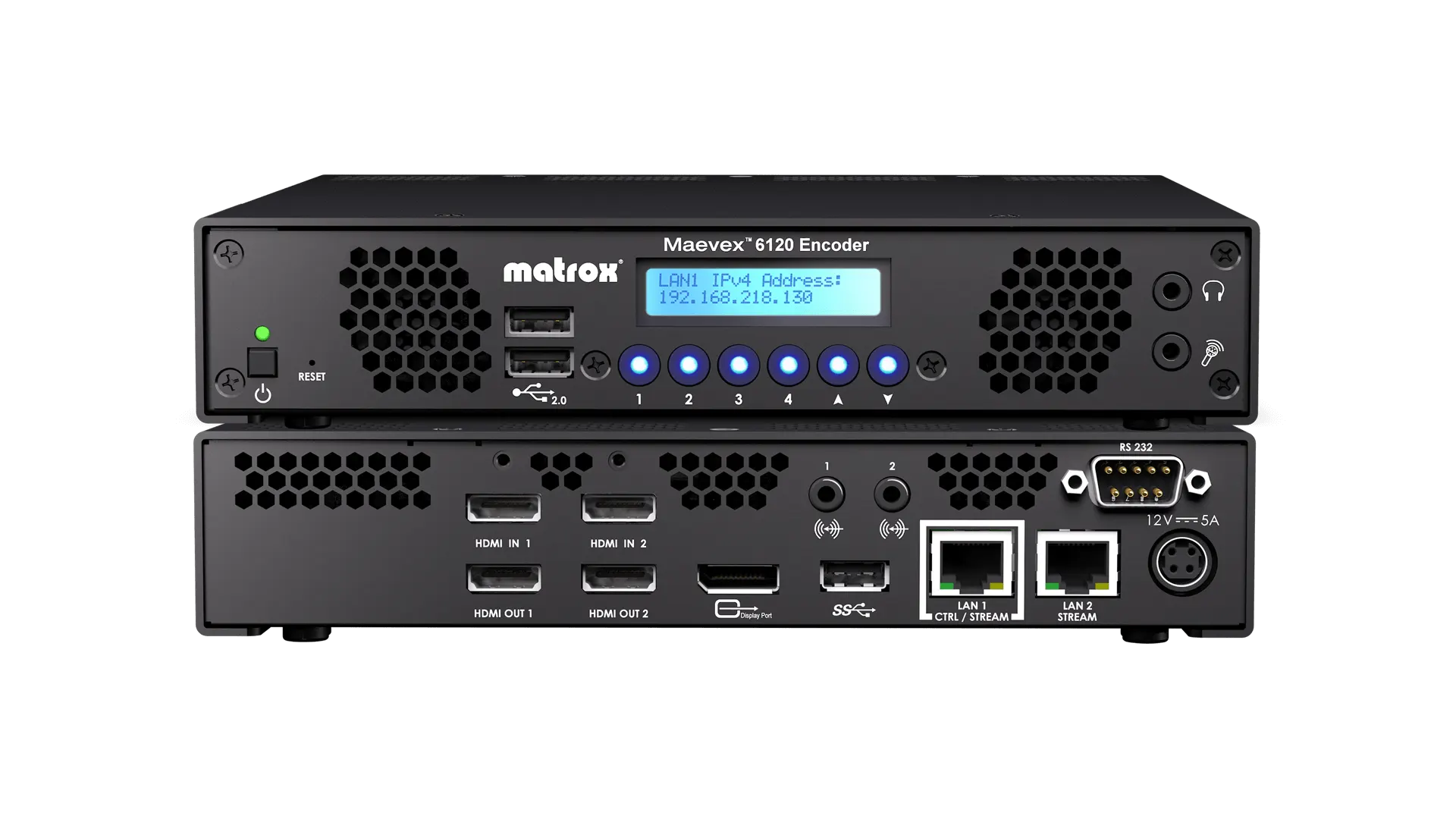 Matrox Maevex 6120 codificador empresarial 4K dual